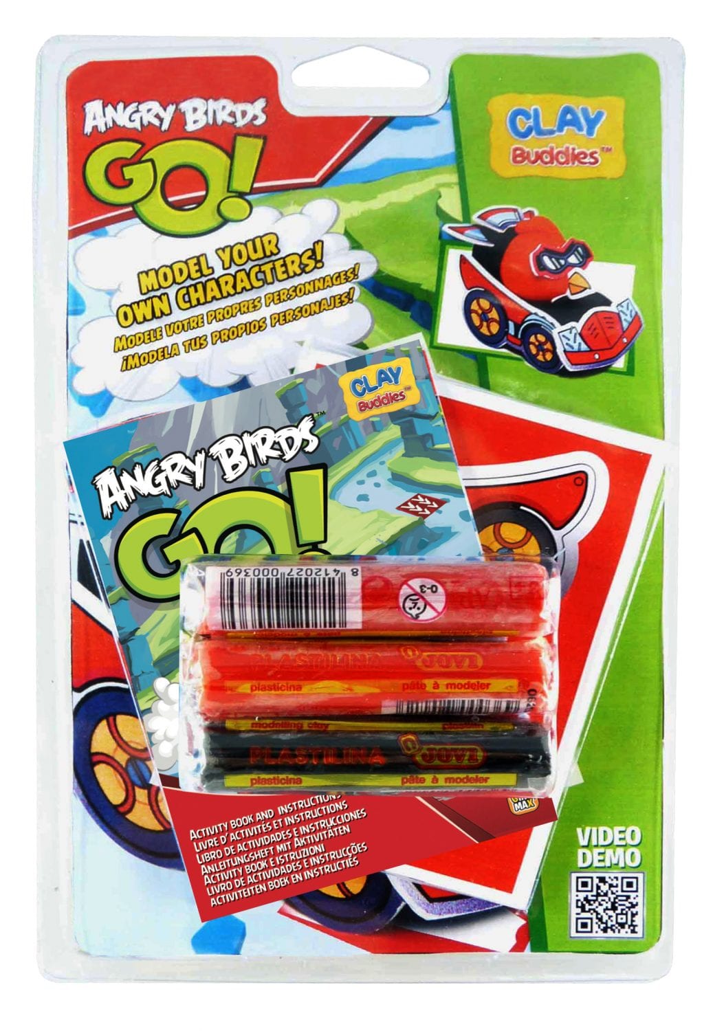 ANGRY BIRDS GO - CLAY BUDDIES BLISTER PACK- RED BIRD - Talicor